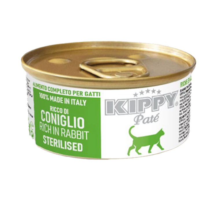 Kippy Cat Sterilised Πατέ με Κουνέλι 85gr - Gatoskilo